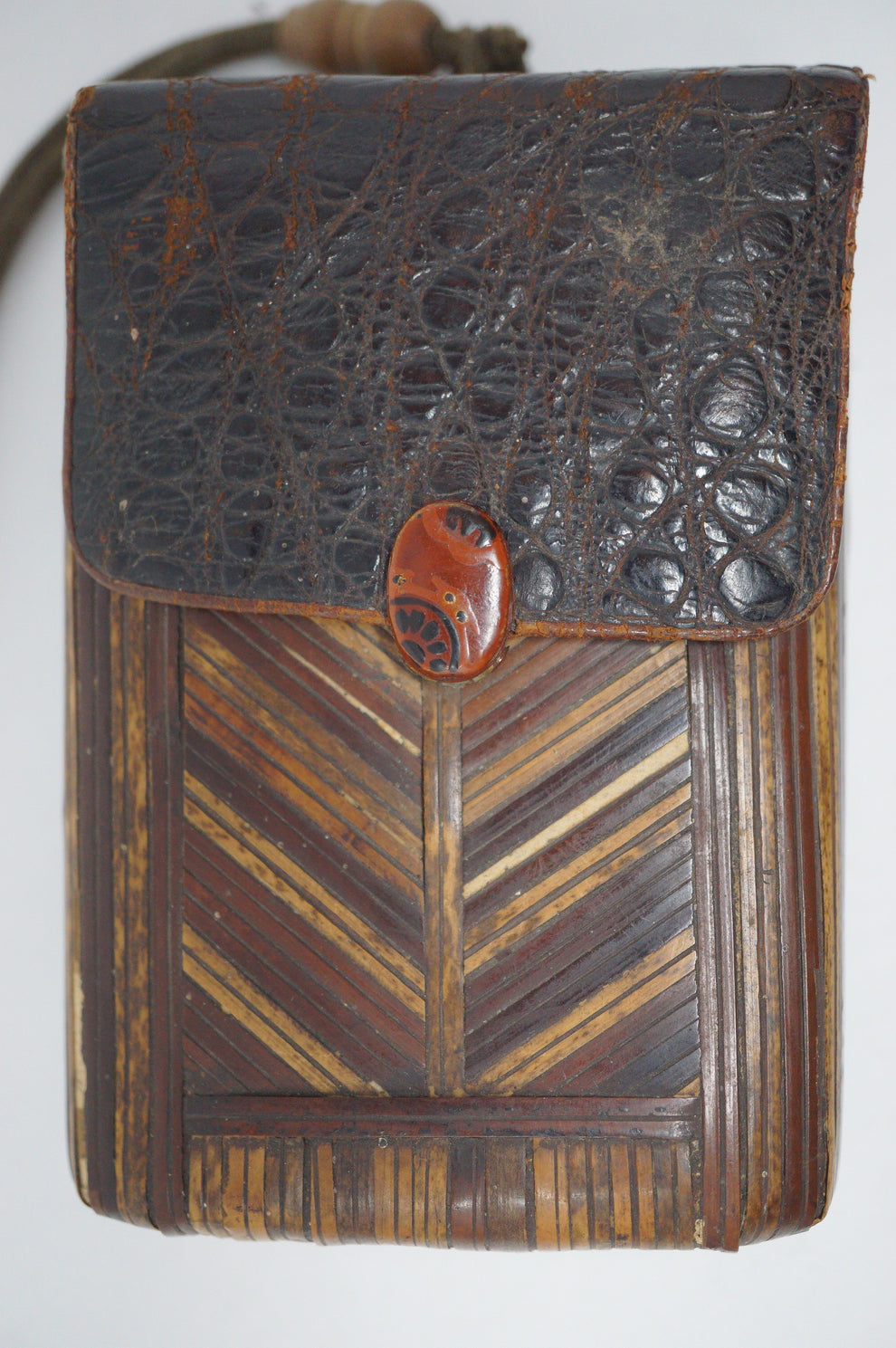 Japanese Meiji Era Woven Bamboo Cigarette Case 0602D15 – Japantik
